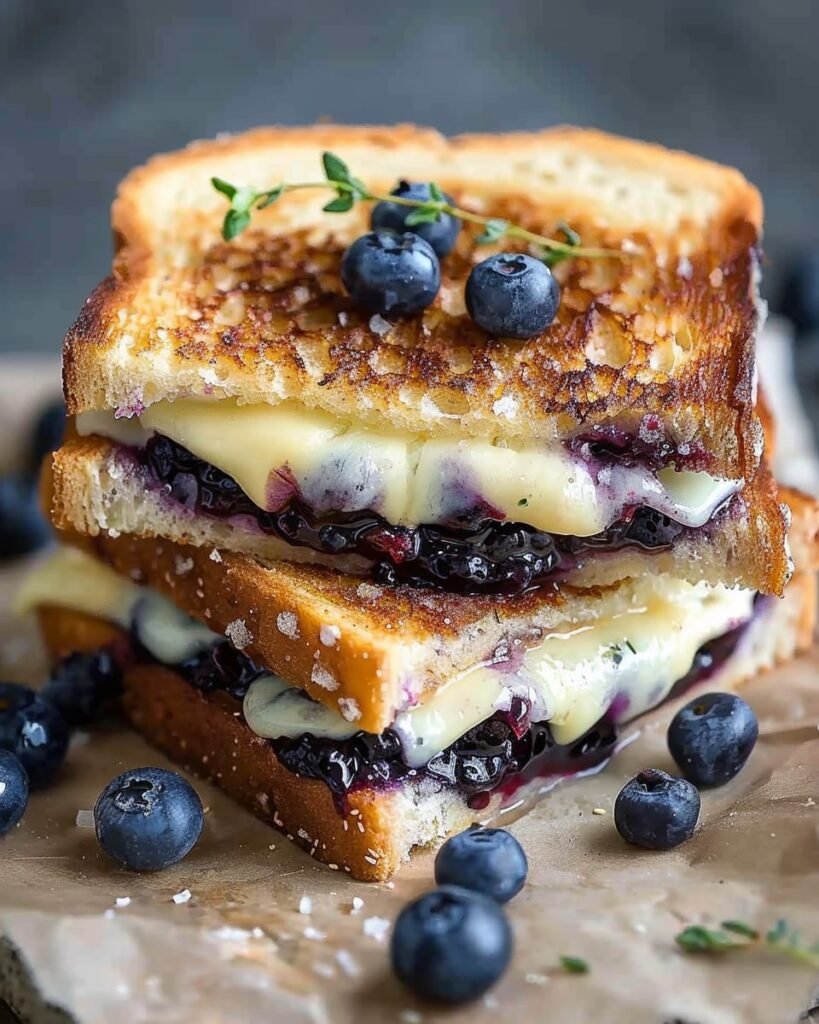 Crispy Blueberry Grilled Cheese - Cook Yummy Recipes