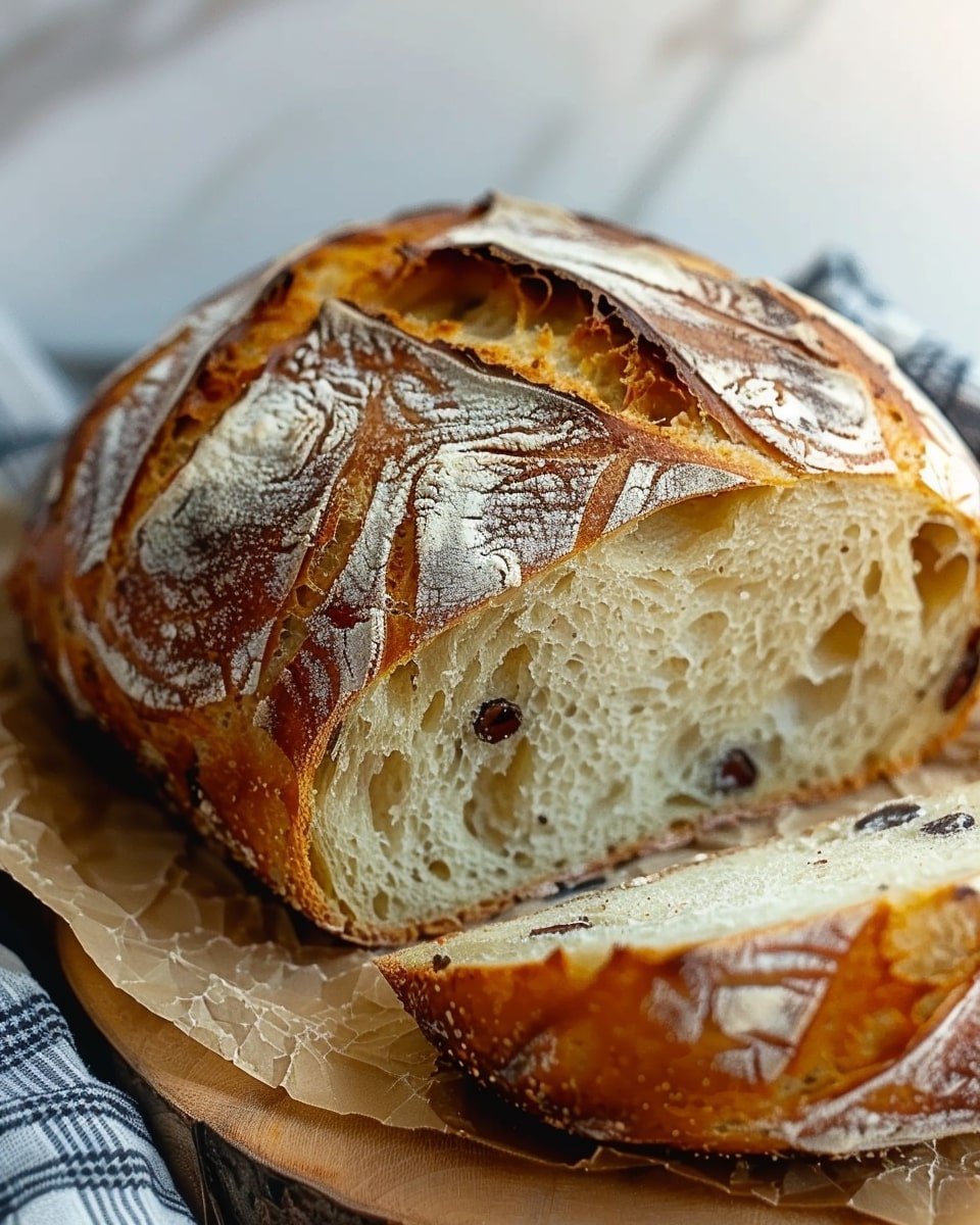 Golden Sourdough Bread with a Soft Chewy Center - Cook Yummy Recipes