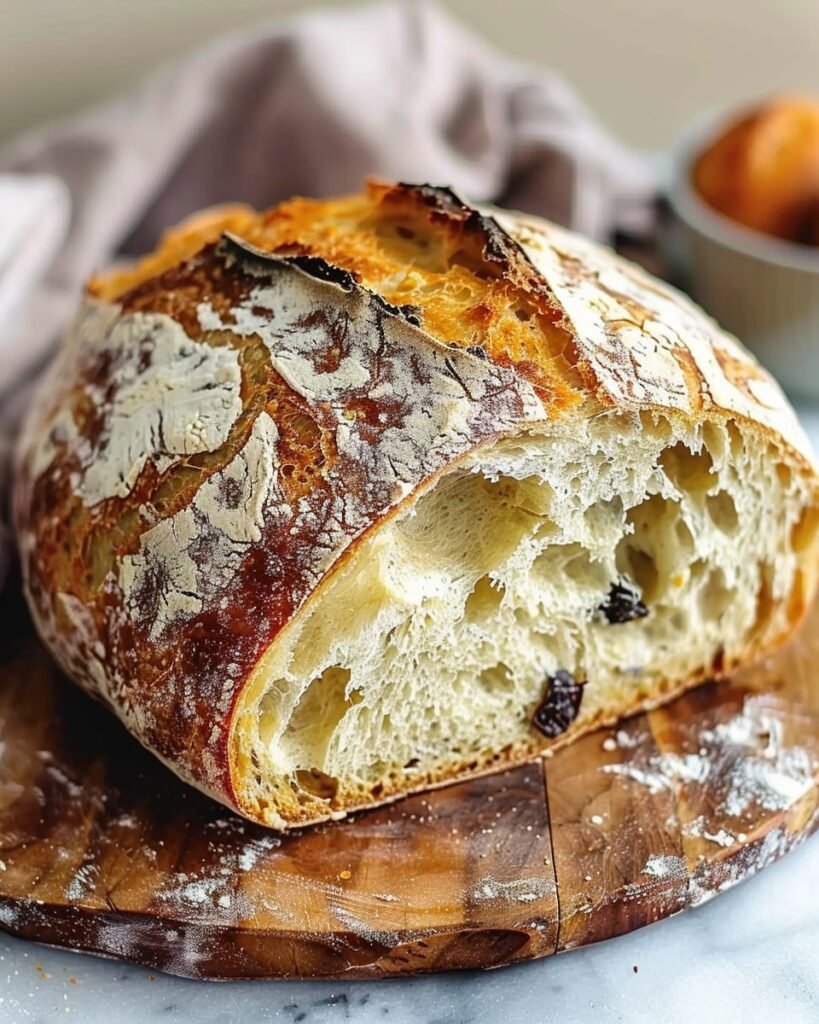 Golden Sourdough Bread with a Soft Chewy Center - Cook Yummy Recipes
