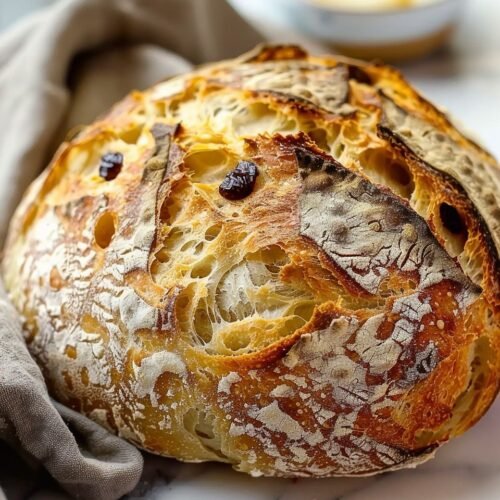 Golden Sourdough Bread with a Soft Chewy Center - Cook Yummy Recipes