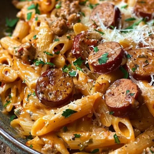 One-Pot Creamy Spicy Cajun Sausage Pasta: 20-Min Dinner Win